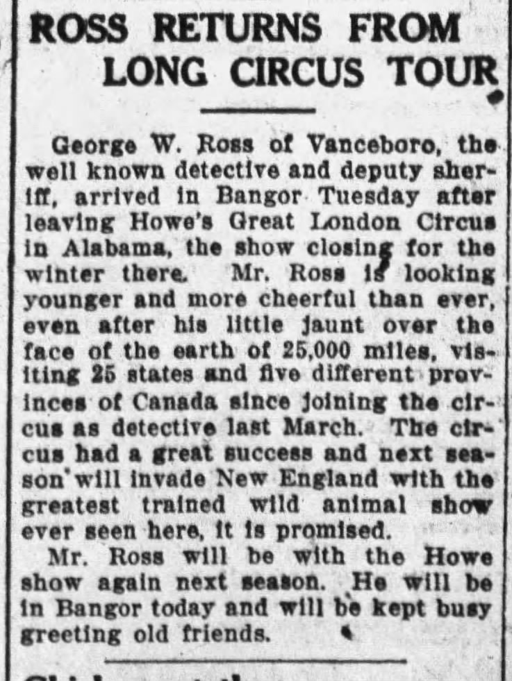 George W. Ross: One Big Bass in a Small Pond – Vanceboro Historical Society