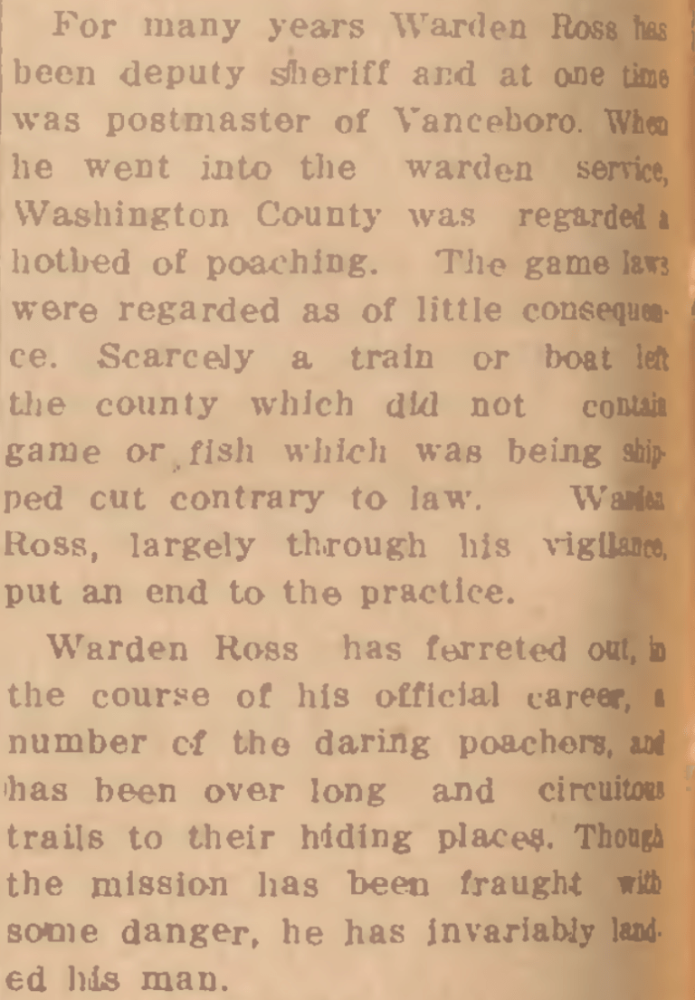 George W. Ross: One Big Bass in a Small Pond – Vanceboro Historical Society